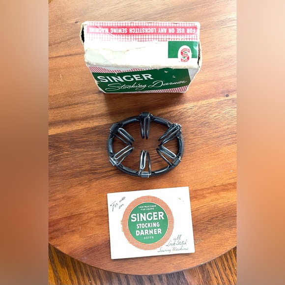 Singer | Other | Vintage Singer Stocking Darner No 35776 Woriginal Box ...